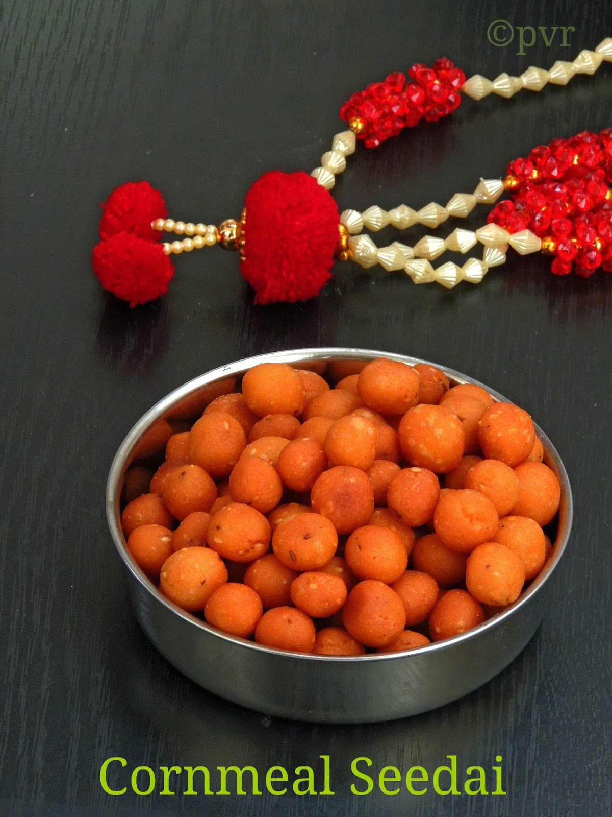 Priya's Versatile Recipes: Cornmeal Uppu Seedai