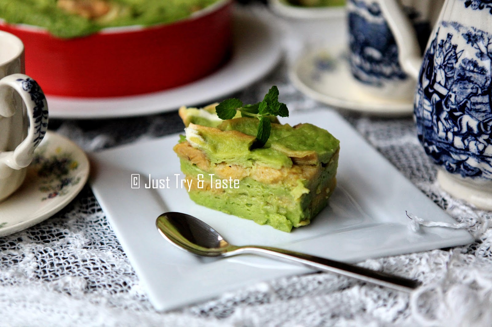 Puding Roti Pisang Pandan Kukus | Just Try & Taste