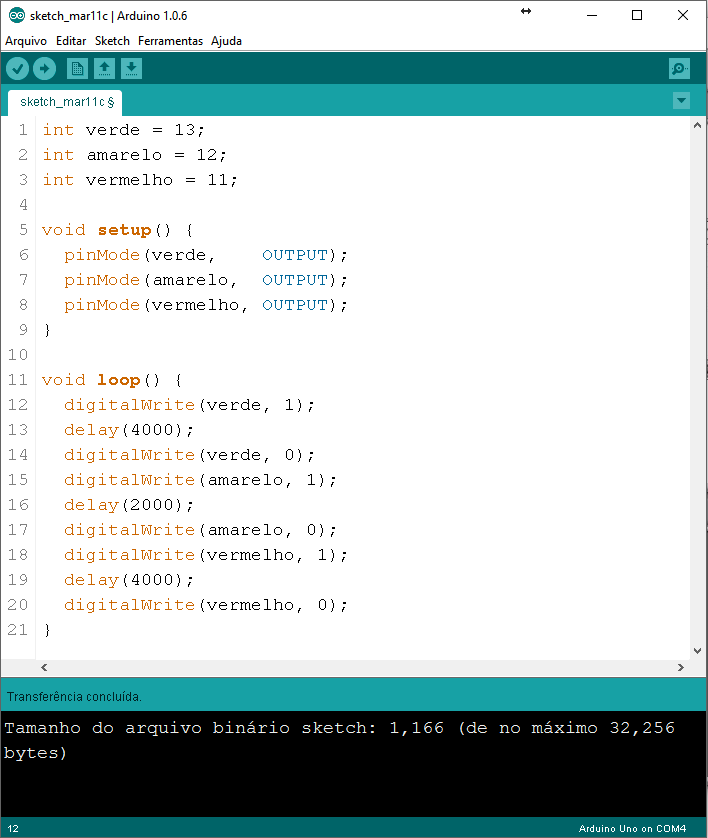 Geek Maker Space: Projeto 5 - Simulando um Semáforo com o Arduino