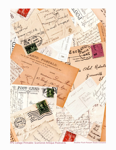 Plush Possum Studio: PPS Collage Printable (#3) Freebie: Scattered ...