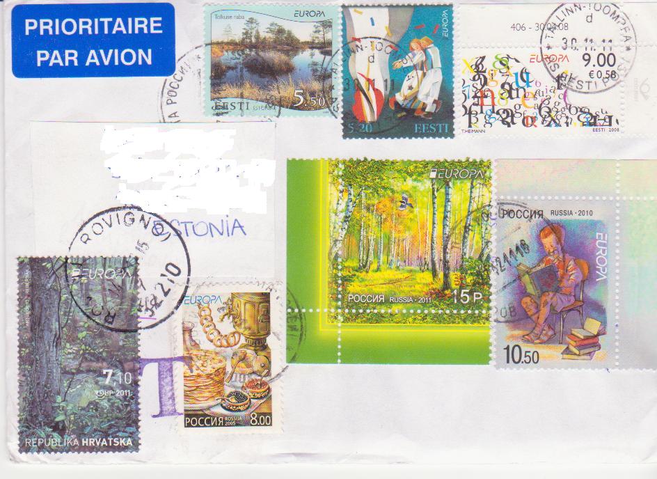 Covers and postcards: Europa Cept travelling envelope