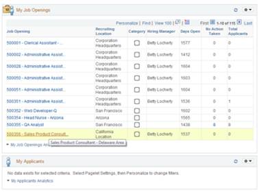 Xploring Recruiting Home Dashboard in PeopleSoft HCM 9.2 | PeopleSoft ...