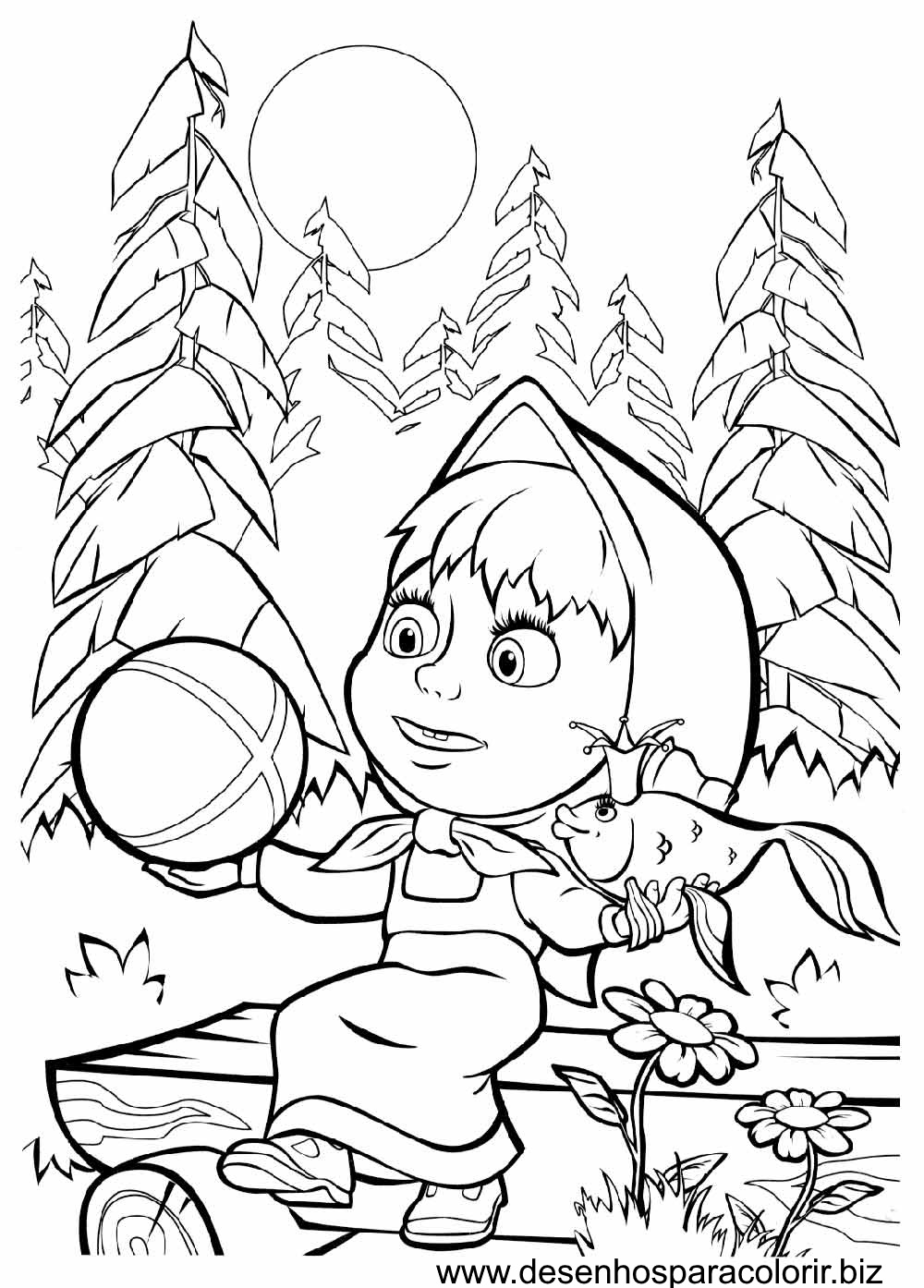 Desenhos para colorir: 36 Desenhos para colorir de Masha e o Urso