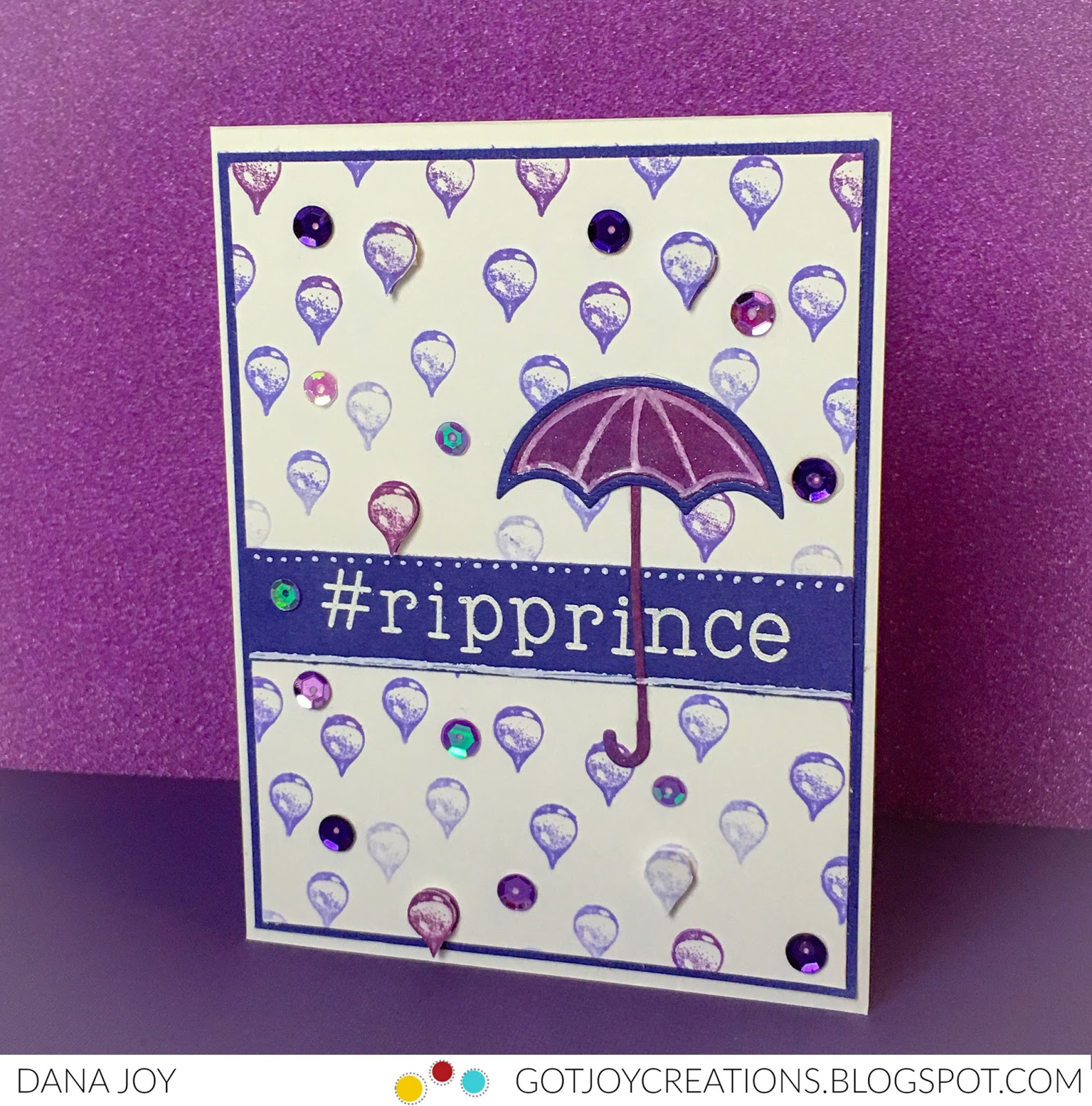 Purple Rain - RIP Prince - Musical Genius | Got Joy Creations - by Dana Joy
