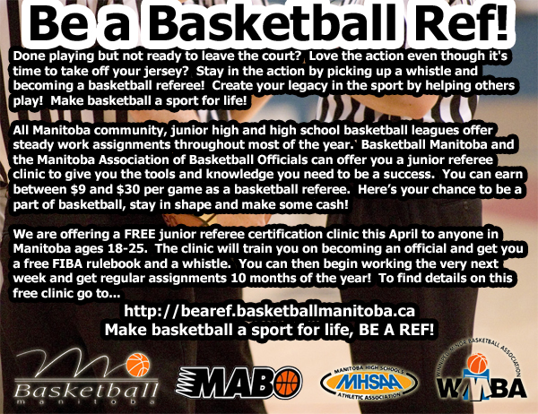 FREE 'Be a Ref' Basketball Referee Clinic for Ages 18-25 Set for April ...