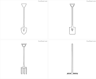 Four Coloring: Free printable Rake coloring pages for kids