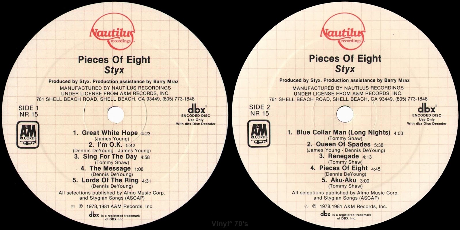 1978 Pieces Of Eight - Styx - Rockronología