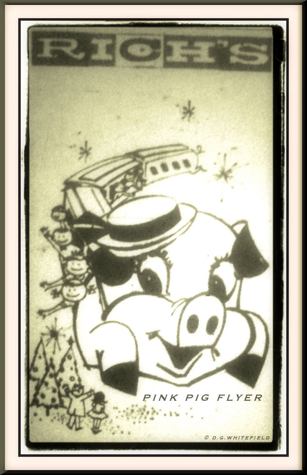 PINKPIGFLYER: Rich's Pink Pig ad Art