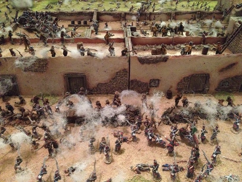 Tides of War: Paint Bench: 15mm Battle of the Alamo Diorama Revisted
