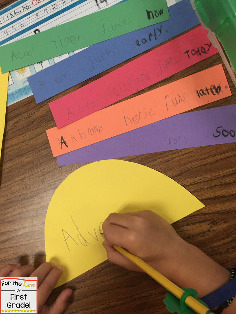 For the Love of First Grade: Adverbs, Anchor Charts and a Giveaway!