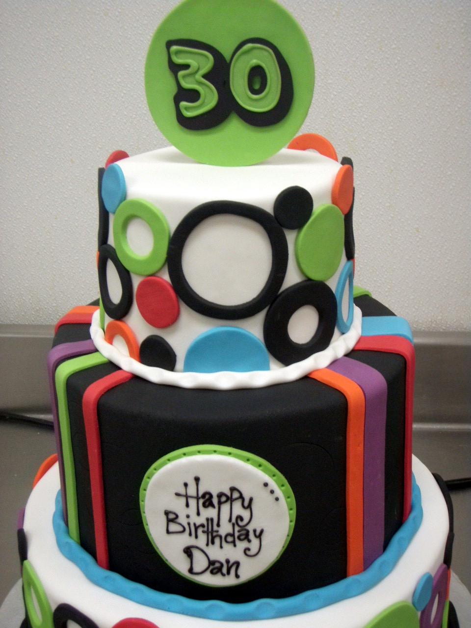 My Life as a Pastry Chef: 30th Birthday Three Tier Cake