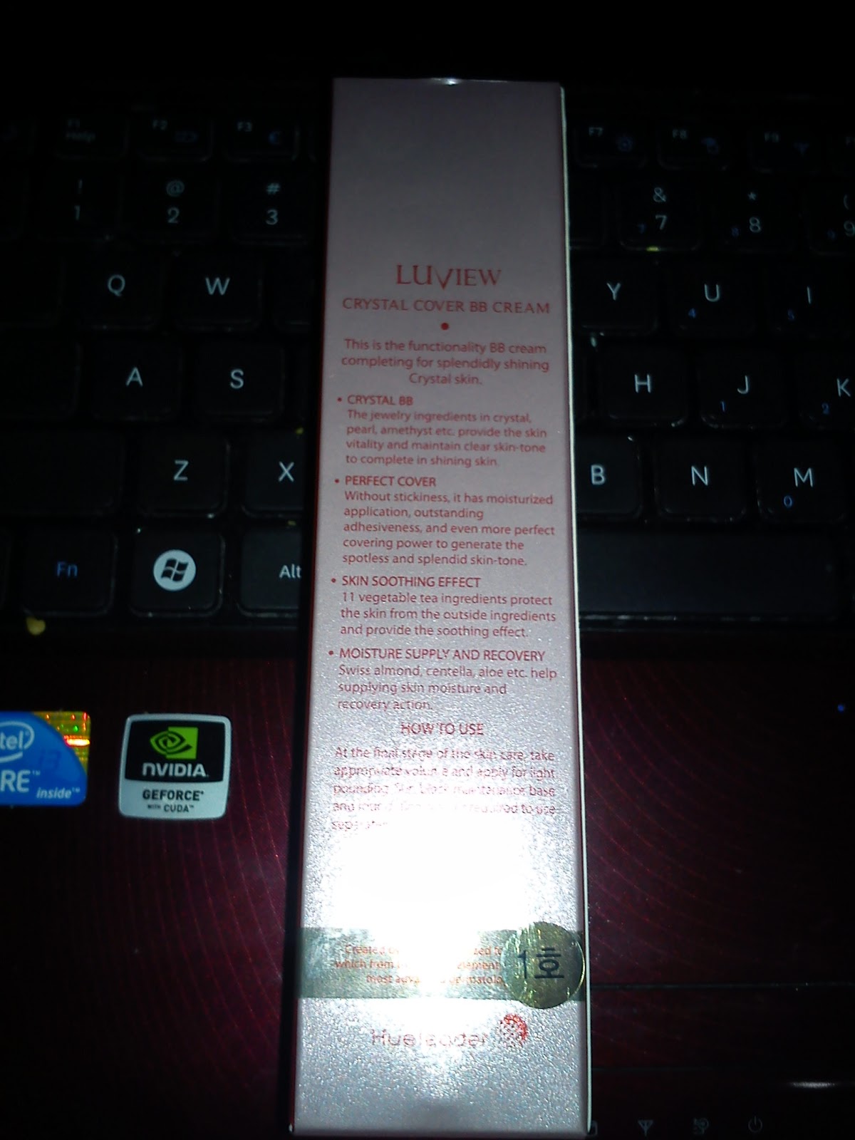 Angel's View: LUVIEW Crystal Cover BB cream Review