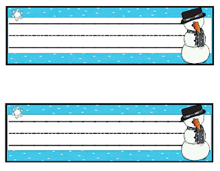 Learning with a Happy Heart: Free Winter Desk Name Tags