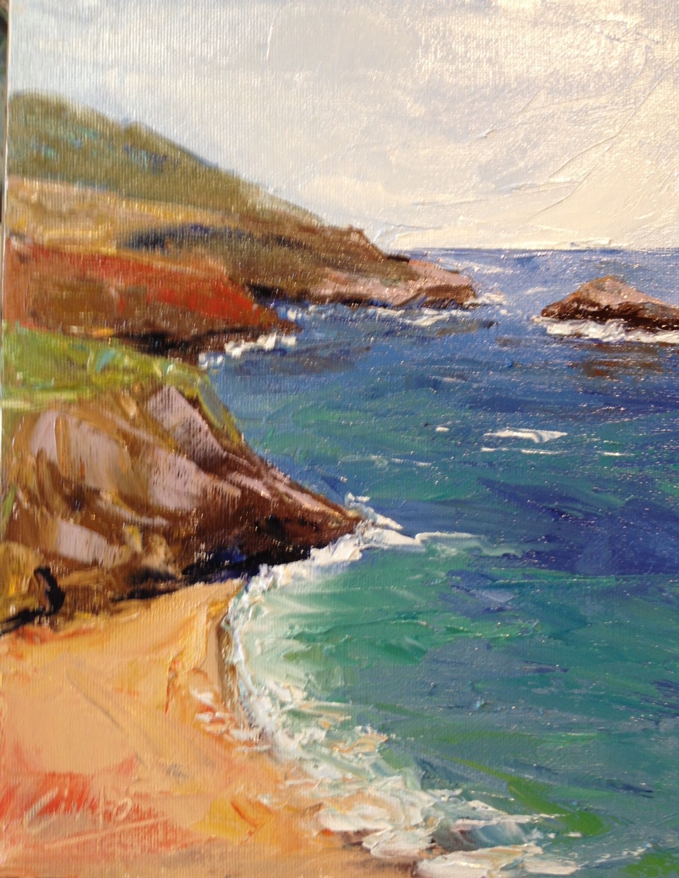 Susan Ciufo Fine Art: Painting # 1 - BIG SUR COASTLINE