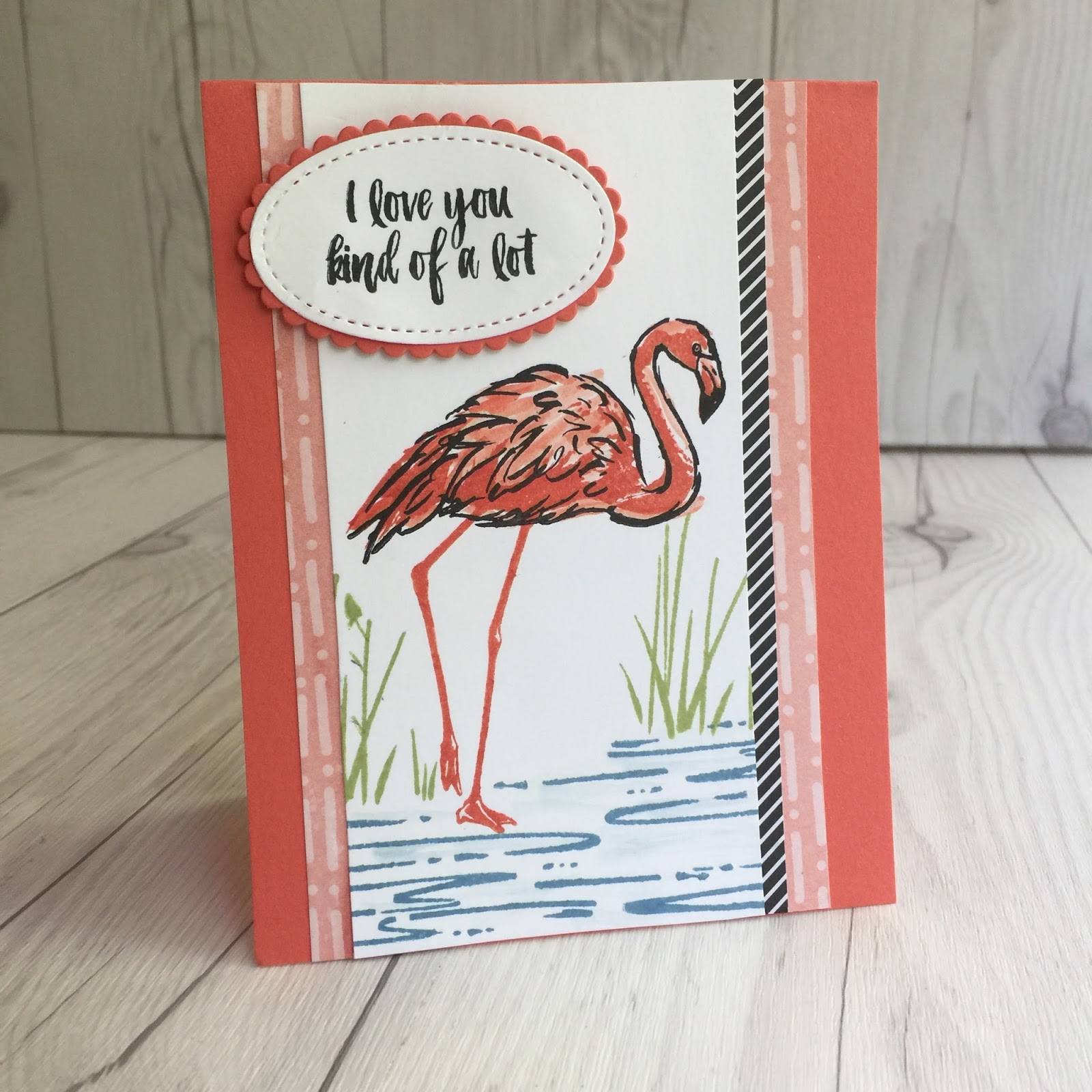 Fabulous Flamingo card with Stampin' Up! stamp set | Stamped Sophisticates