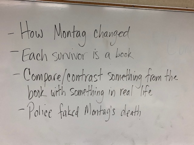 Dr. Preston's American Literature 2017-2018: fahrenheit 451 essay