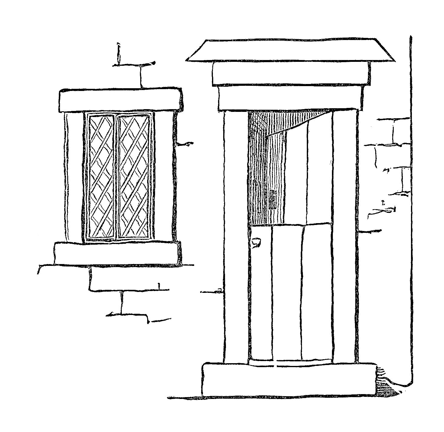 Digital Stamp Design: Free Antique Digital Stamps: Door and Window ...