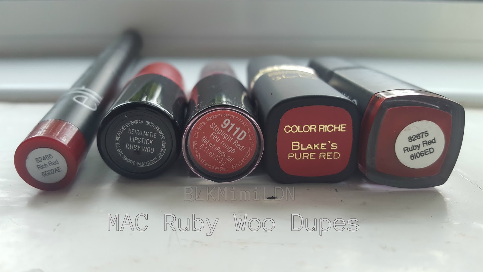 BLKMimiLDN: MAC Ruby Woo Dupe (on Dark Skin)