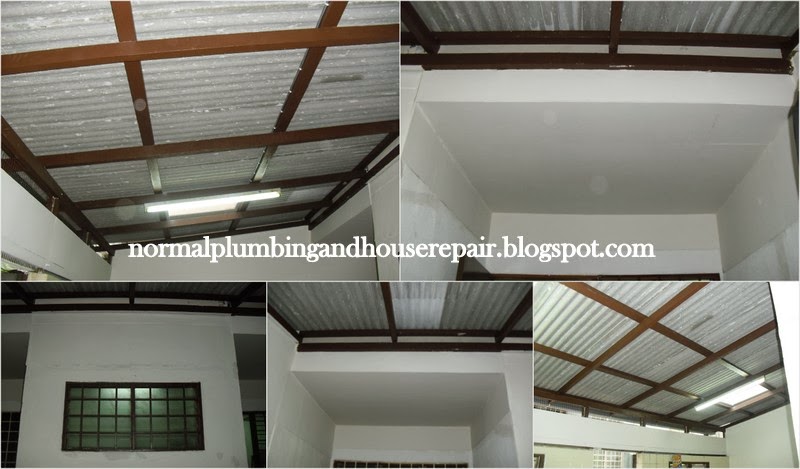 NORMAL PLUMBING: MENUKAR ATAP METAL DECK KEPADA ATAP ASBESTOS