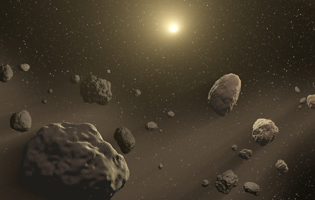 Observing 3 salient asteroids for more than 80 hours