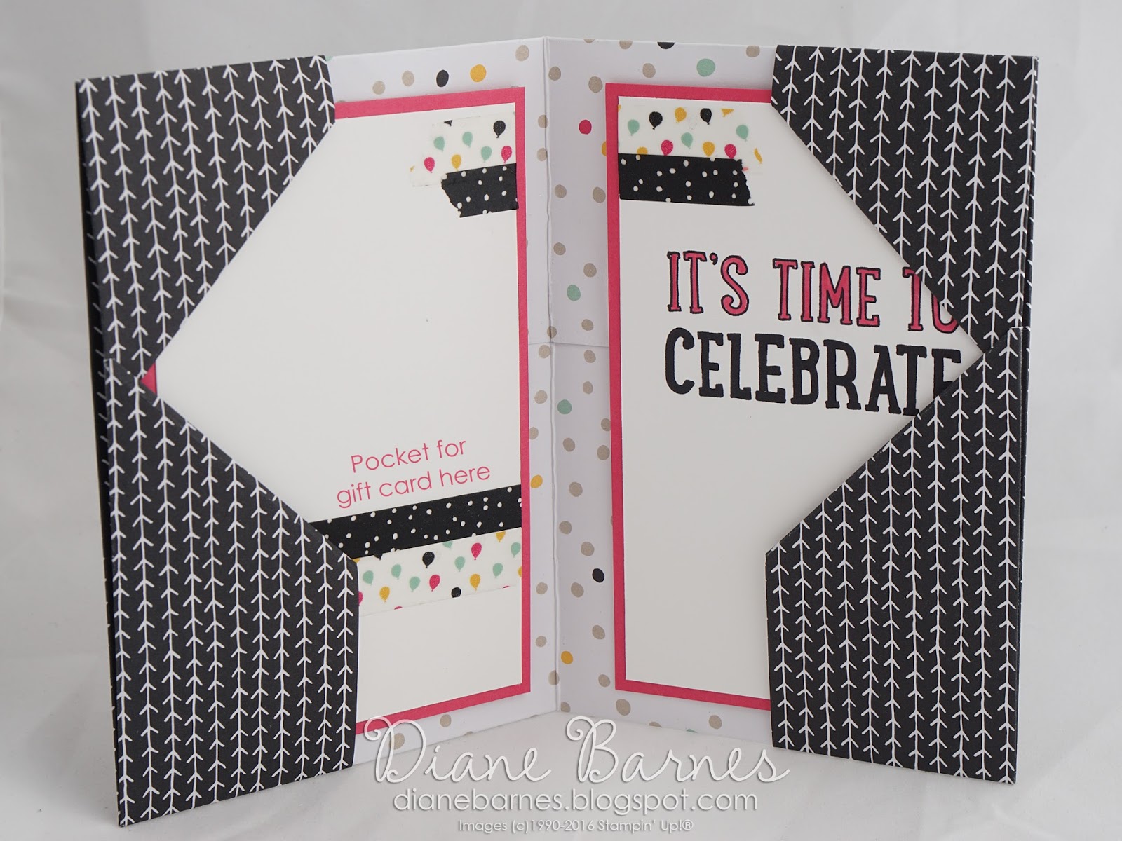 colour me happy: Big birthday no-cut patterned paper folder