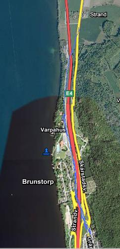 A running man: Brunstorp Riksettan & E4