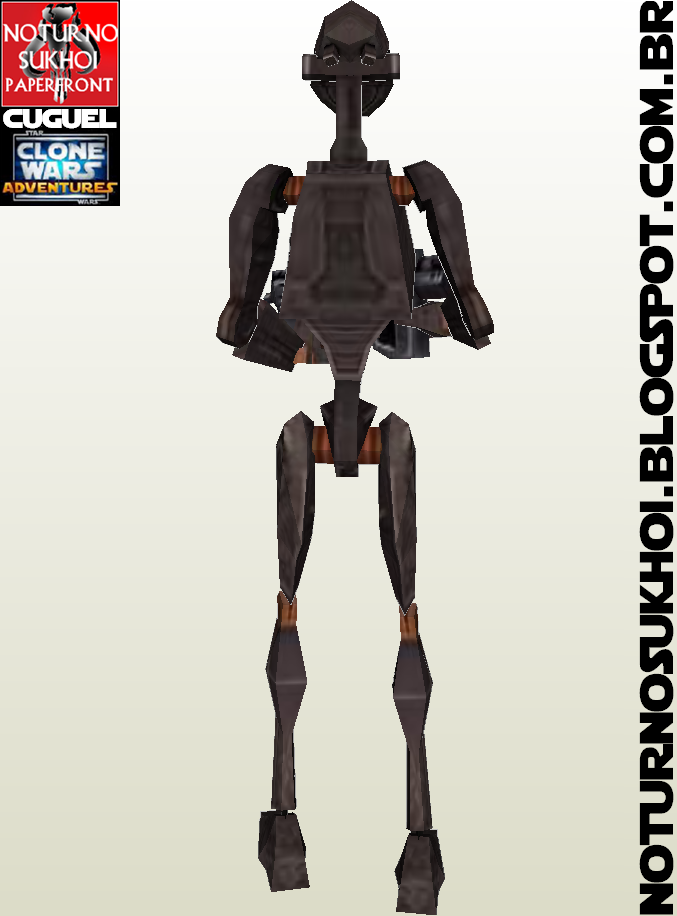 Noturno Sukhoi: Star Wars BX- Droid Commando_Papercraft