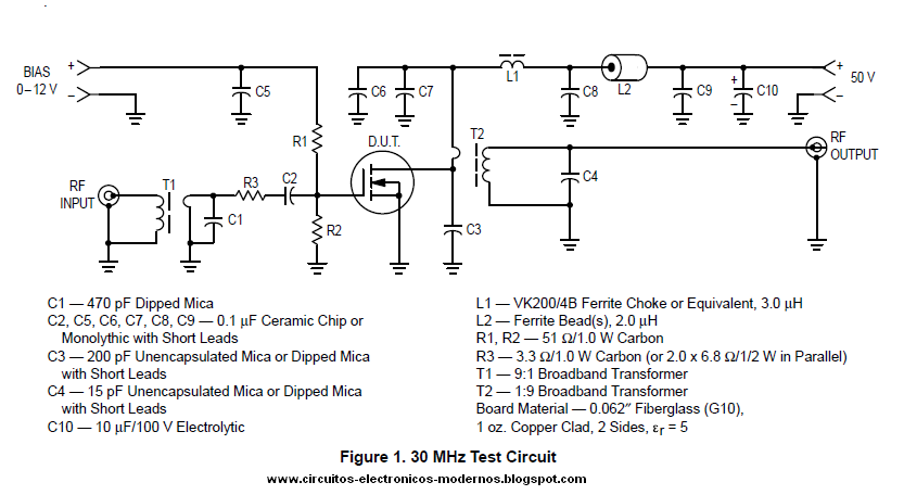 Circuitos Electronicos Modernos: Circuitos amplificadores de FM con MRF151