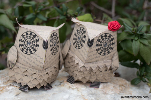 My Owl Barn: Adorable Paper Owls With Template