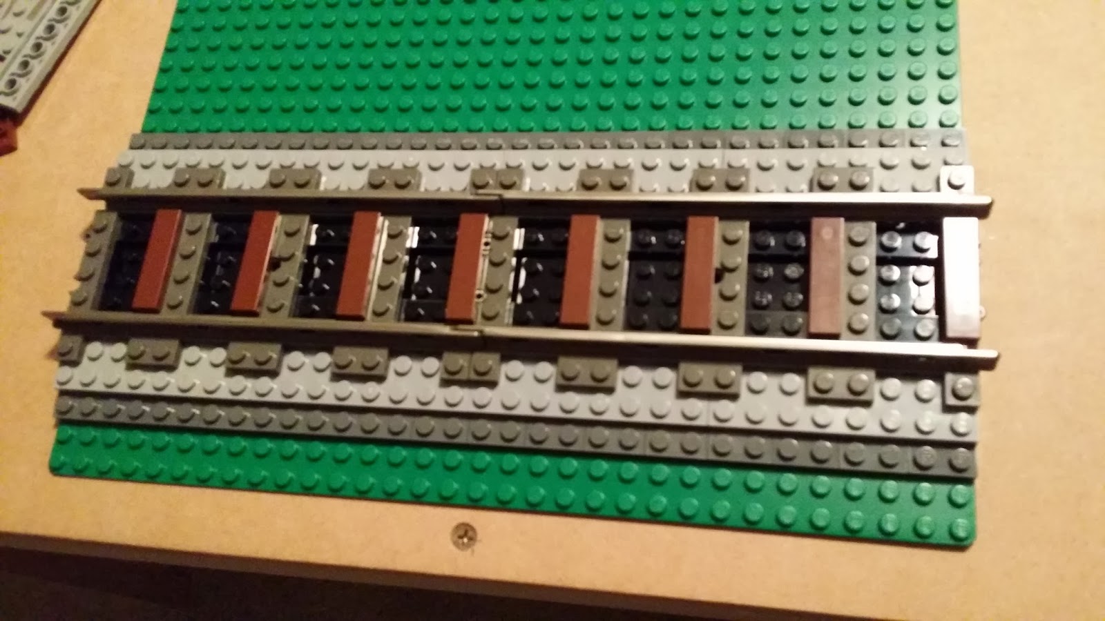 Matt's Lego fun: Train track ballasting