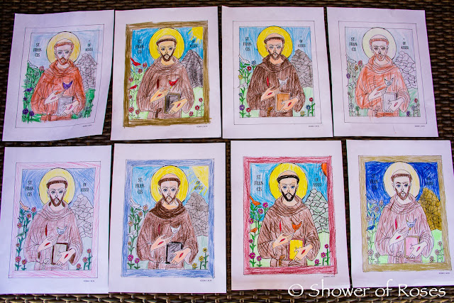 Saint Francis Of Assisi Coloring Page