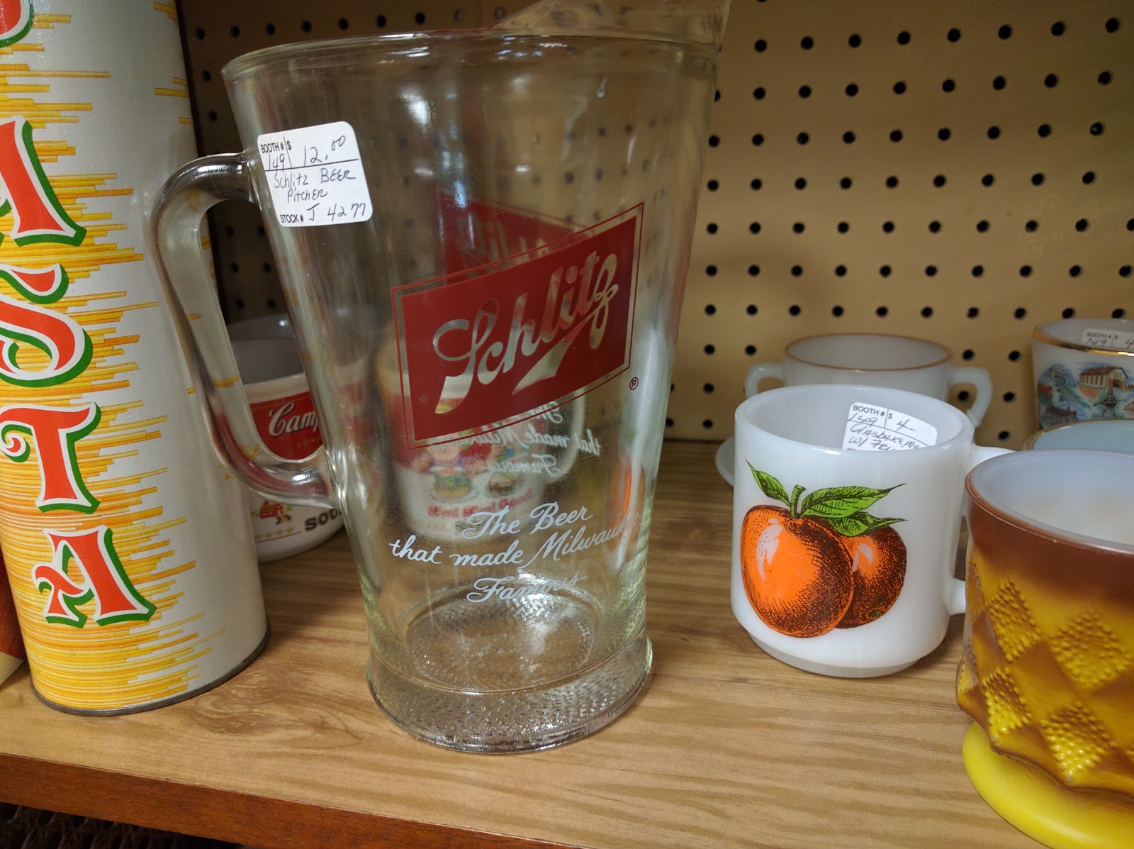 Spotted: Vintage Schlitz Beer Pitcher