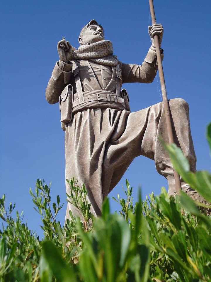 kurdistanart: Peshmerga statue in Kirkuk south of Kurdistan پەیکەری ...