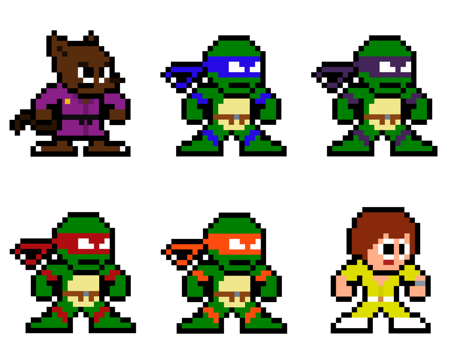 PRO8BITS: NINJA TURTLES