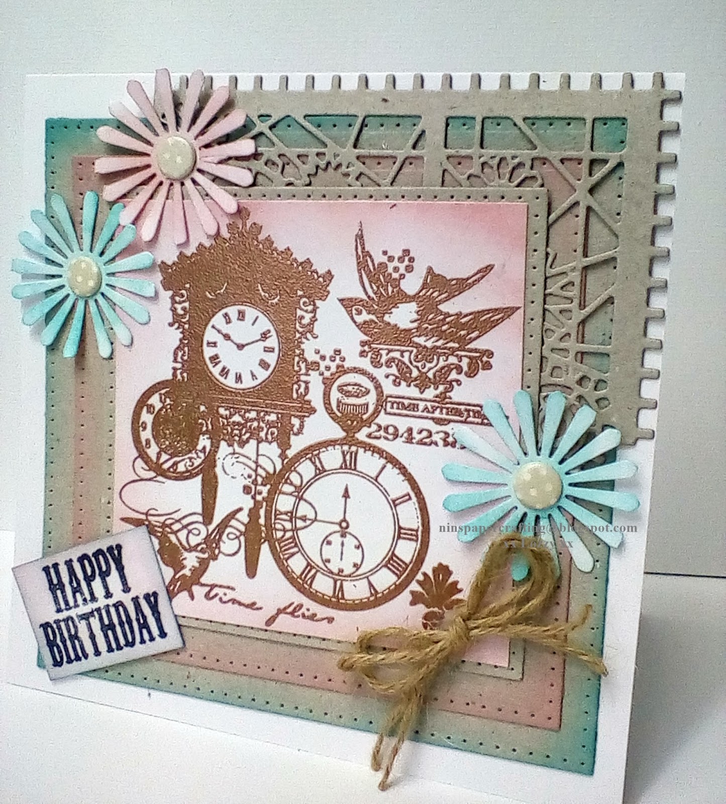 Nins Handmade Cards: Woodware Stamp