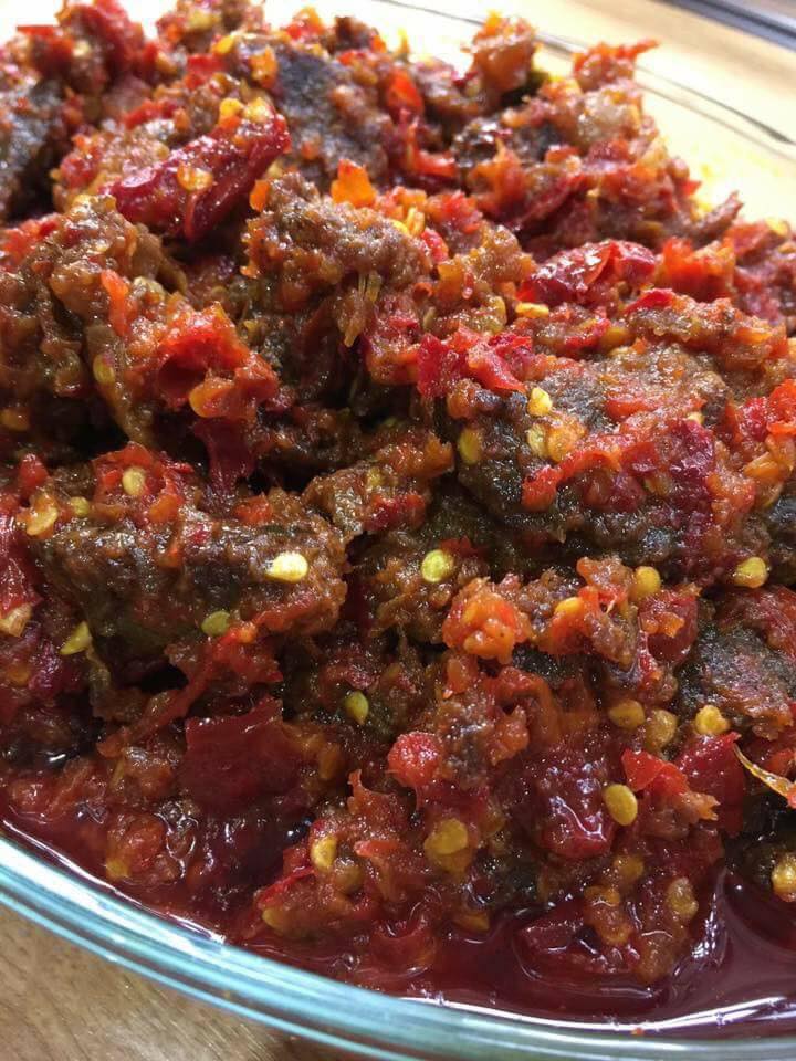 RESEPI SAMBAL DAGING CILI MERAH