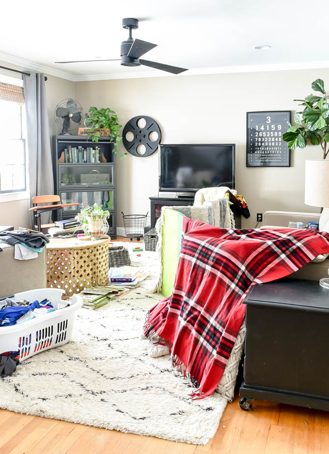 Messy Living Room