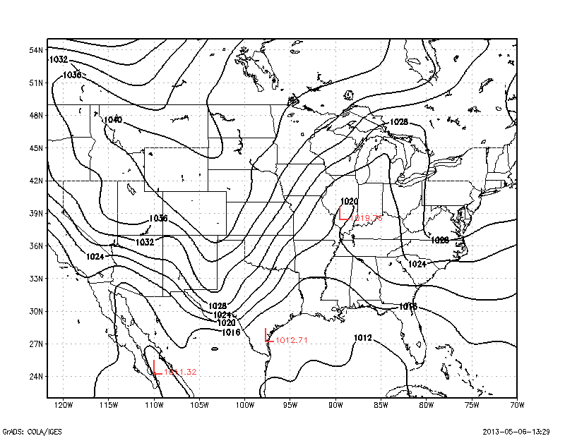 Tutorial: Draw Sea Level Pressure map with labeled Hi/Lo pressure ...