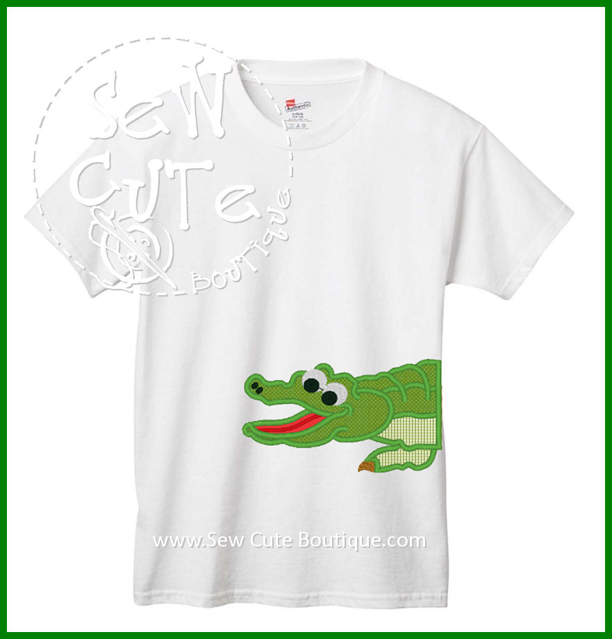 ~ Sew Cute Boutique ~: Wrap-Around Alligator T-shirt