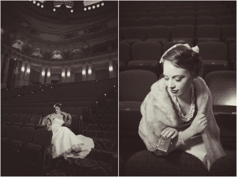 Life of a Vintage Lover: 1950's Opera House Inspired Bridal Shoot