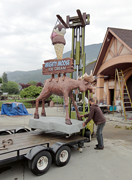 Moose makes trek home - Precision Board