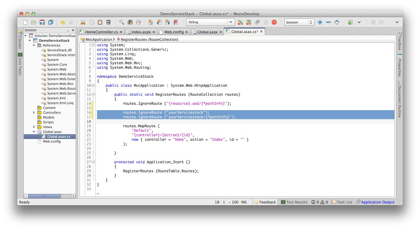 class Programmer : IEnableMuch {: ServiceStack Walkthrough. Screenshots ...