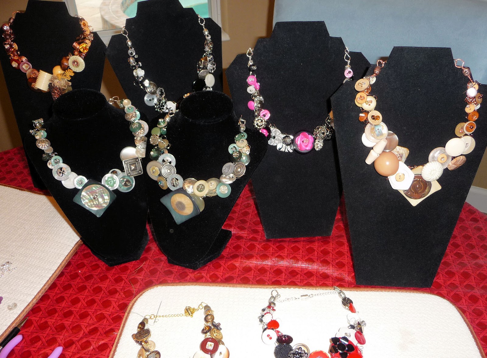 Janet's Button Necklaces