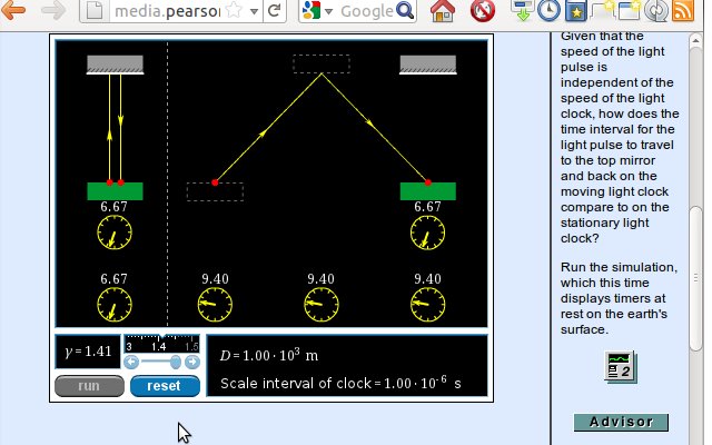 Modern Physics Blog BPW: Time dialation