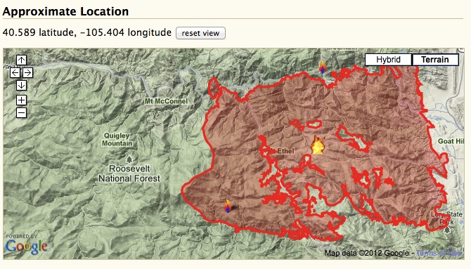 117 Fire Colorado Fire Map - Map