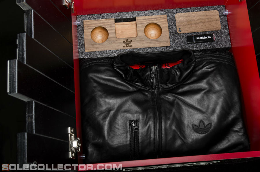 adidas leather jogging suit