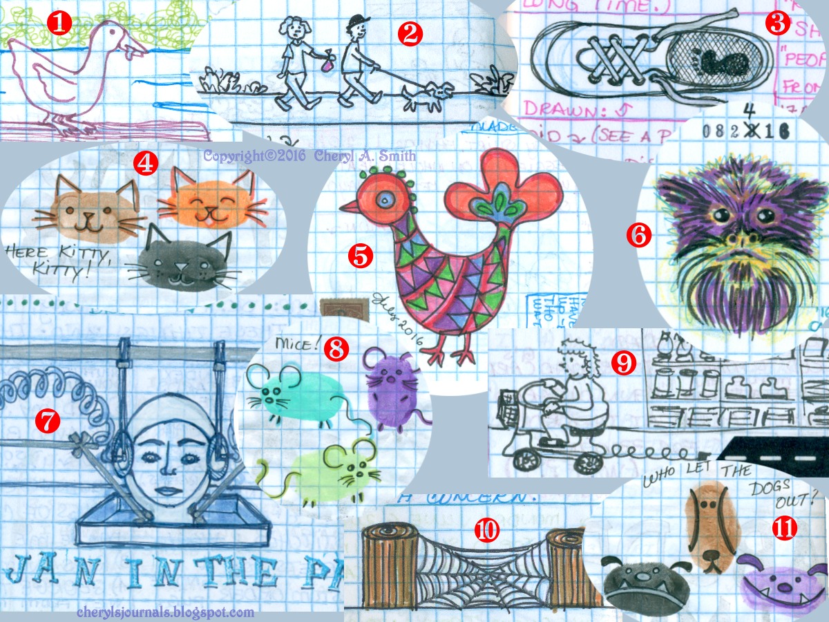 Journals & Sketchbooks: Composition Book Doodles