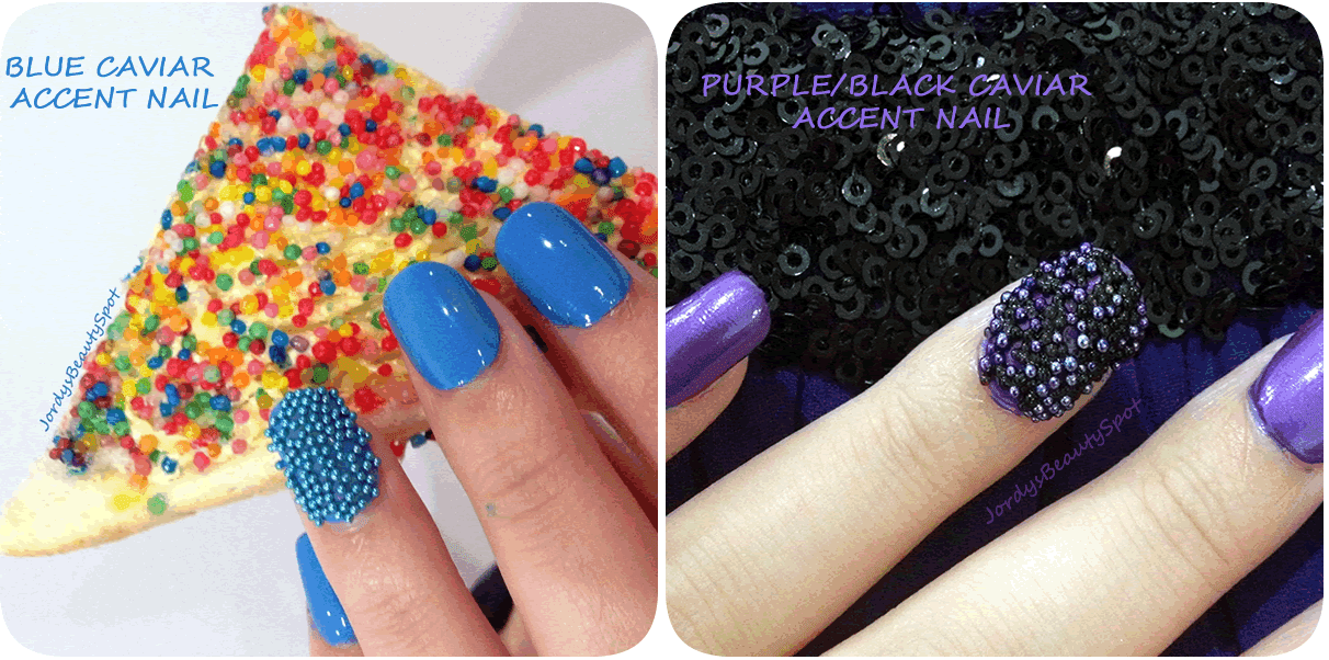 Jordy's Beauty Spot: HOW TO: CAVIAR ACCENT NAILS
