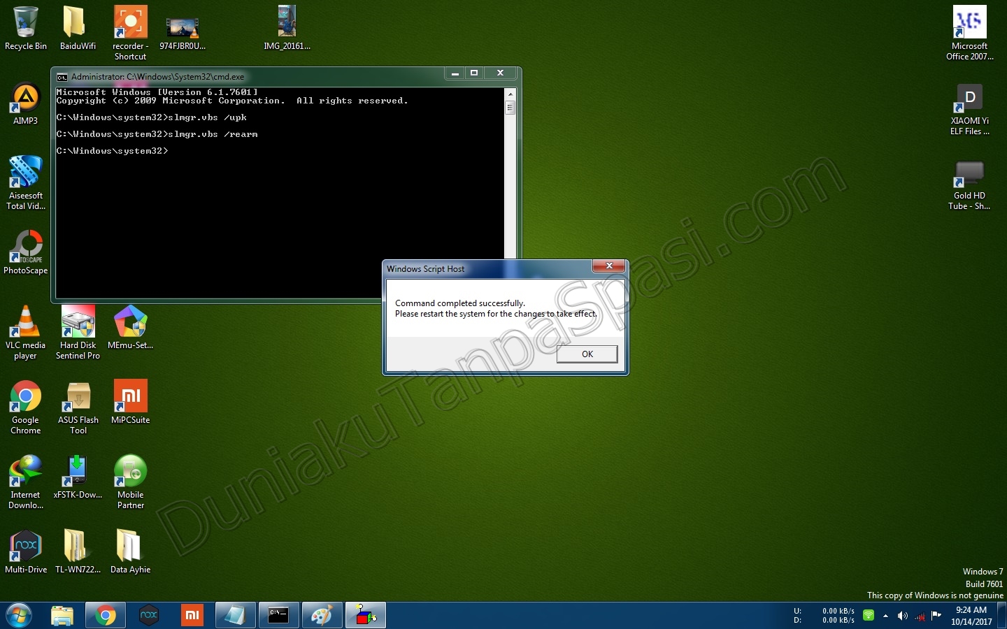 Cara Activasi Windows 7 7601 Dengan Mudah ~ DTS