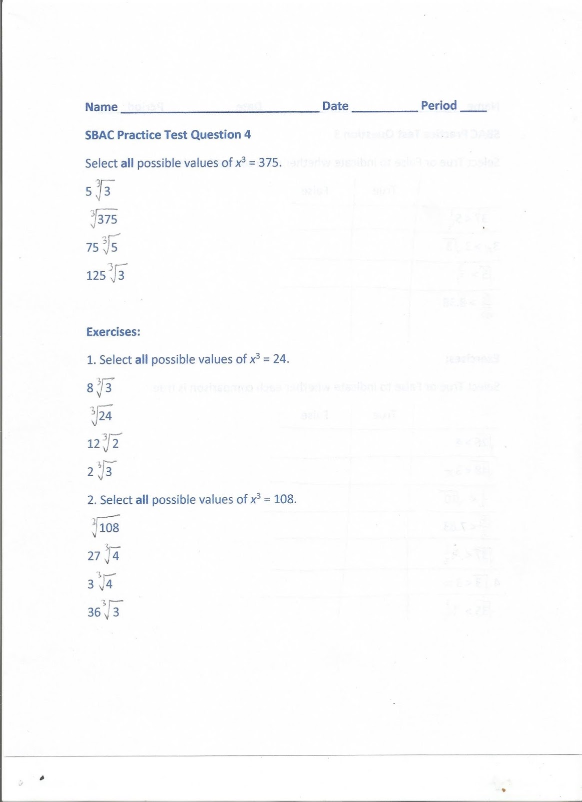 Geometry Common Core Style May 2017